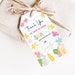 Editable Beach Party Favor Tag Thank You Tag Kids Birthday Pool Party ...