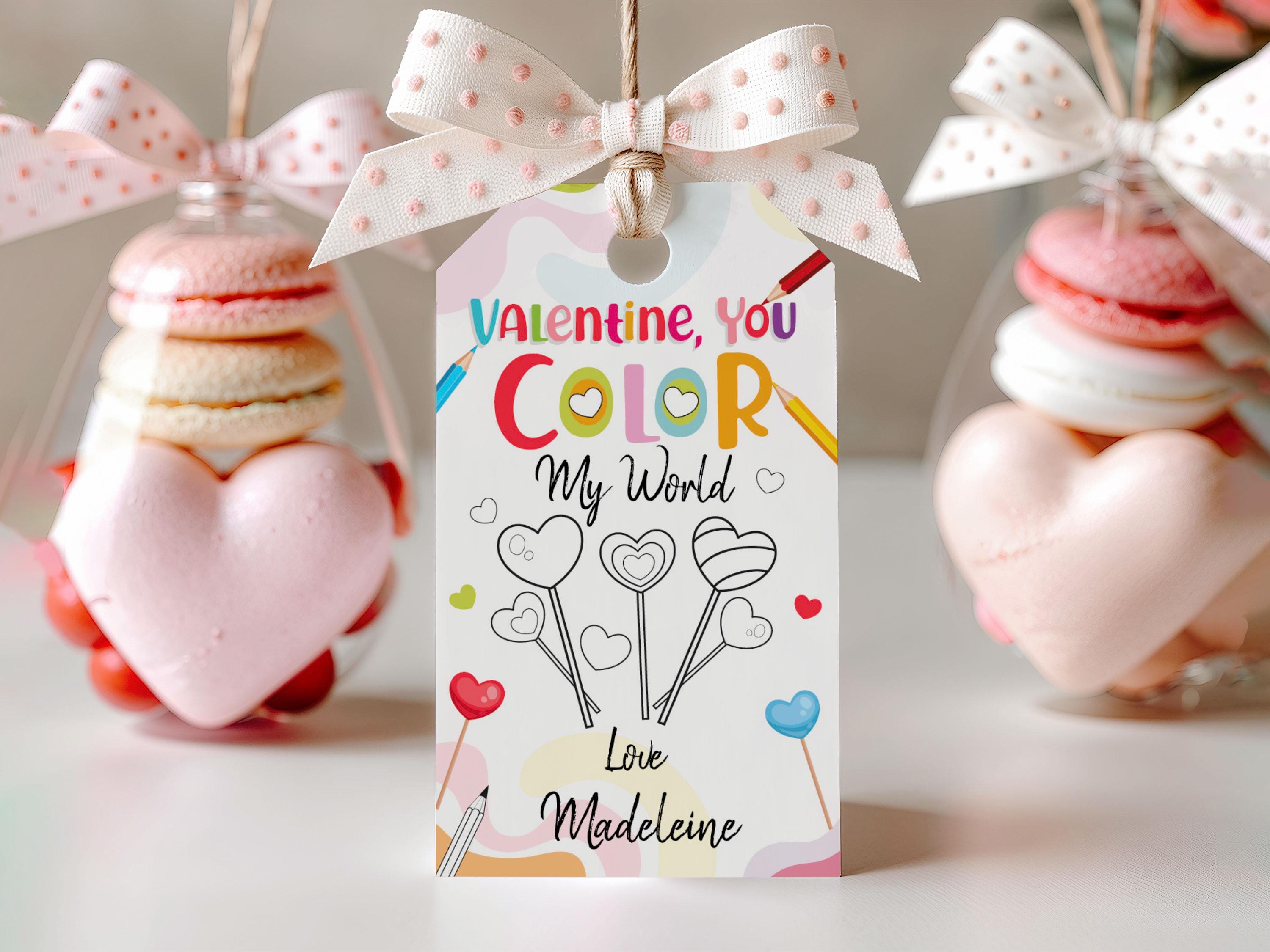 Editable Valentine Gift Tag Kids Valentines Day Gift Tag School ...