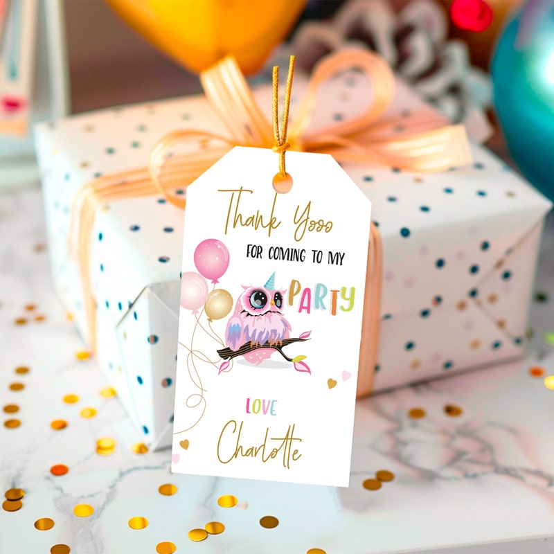 Owl Favor Tags - Etsy