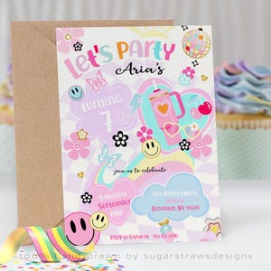 Editable Preppy Birthday Invitation Preppy Birthday Invite Varsity ...