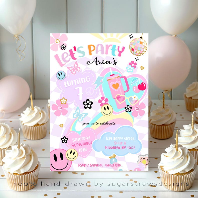 Editable Preppy Birthday Invitation Preppy Birthday Invite Varsity ...
