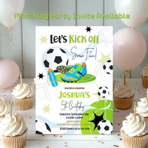 Editable Soccer Party Favor Tag Boy Birthday Thank You Tag Football ...