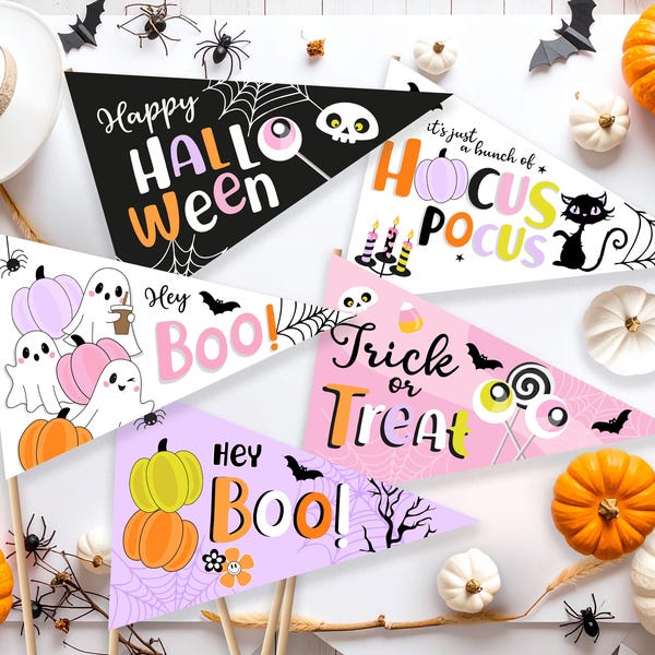 Halloween Pennants - Etsy