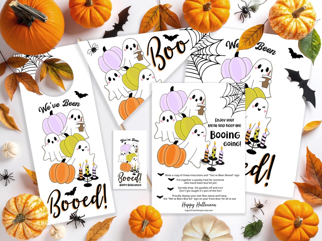 Editable You've Been Booed Halloween Printable Set | Boo Basket ...