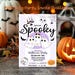 Editable Girls Halloween Favor Tag Template Corjl Ghost Boo Basket Gift ...