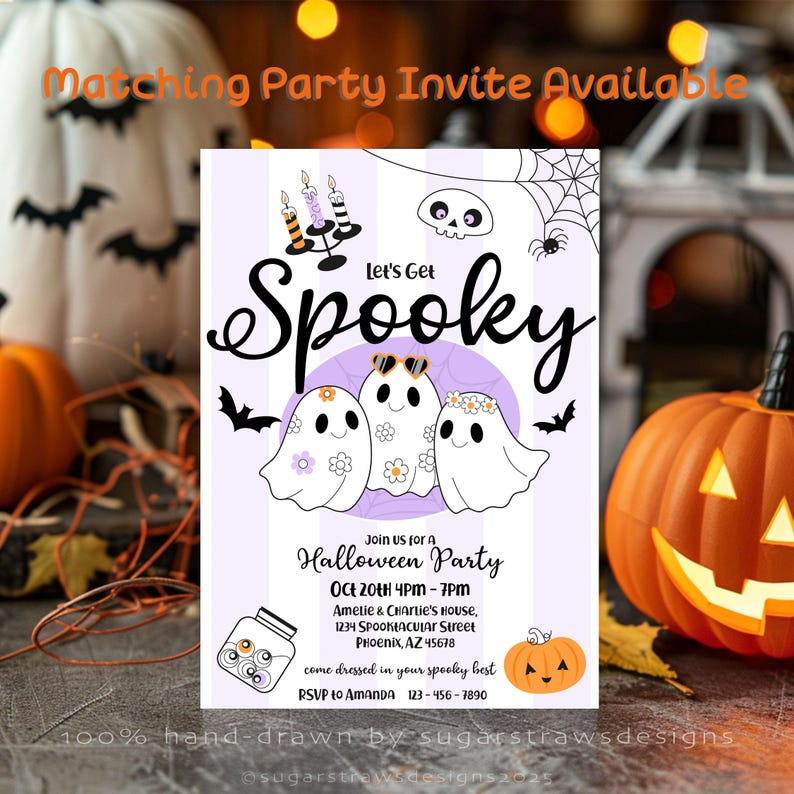 Editable Girls Halloween Favor Tag Template Corjl Ghost Boo Basket Gift ...