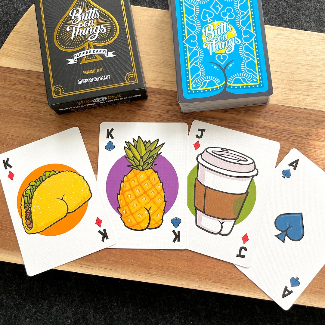 Butts on Things: Designer Poker Card Deck - Etsy