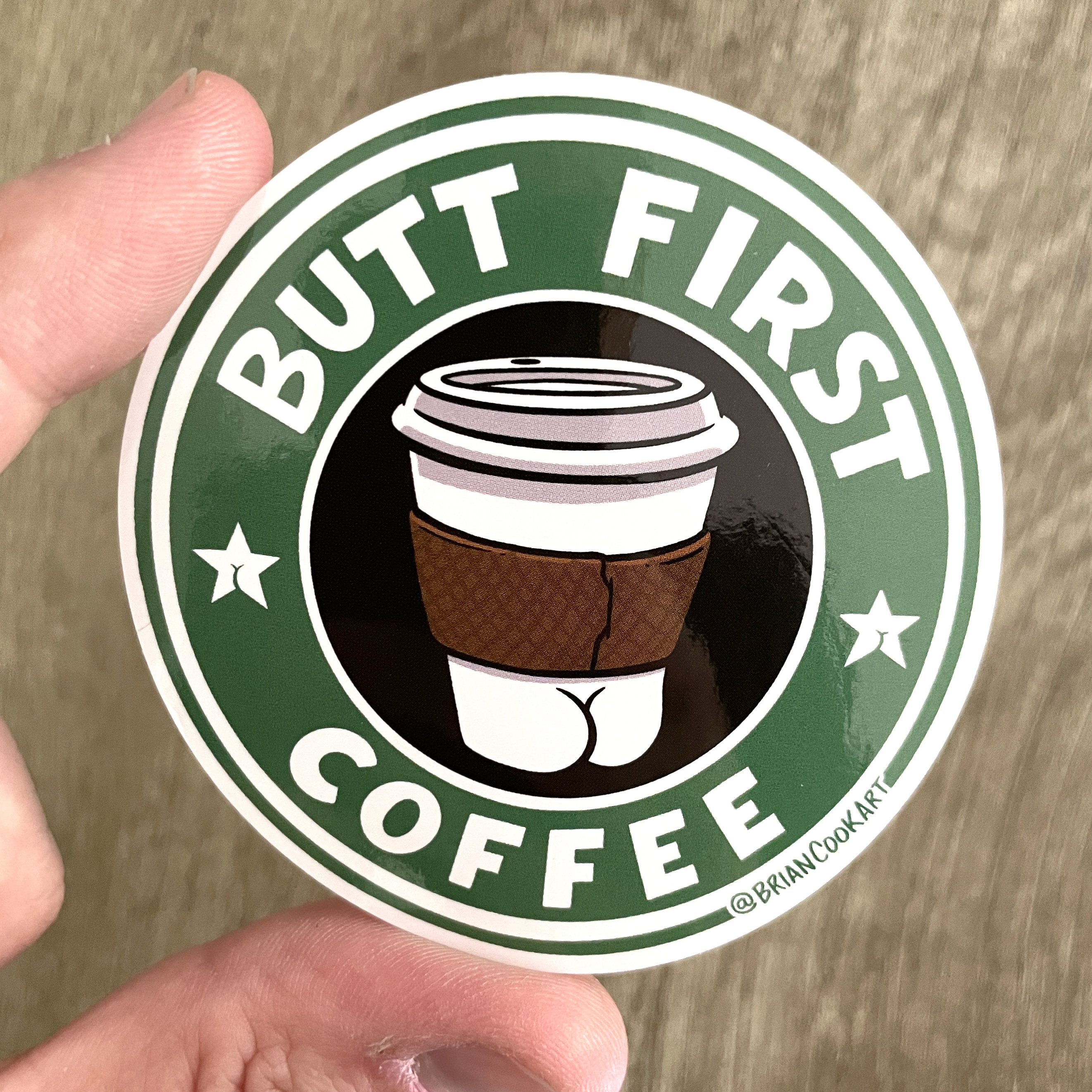 Butts on Things: STARBUTTS Sticker Pack - Etsy