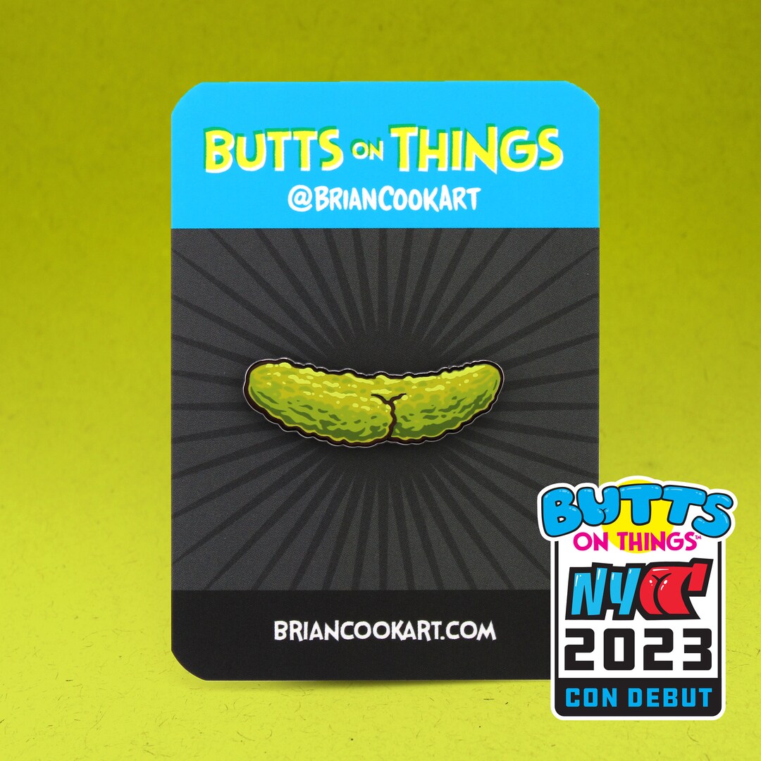Pickle PIN With a BUTT Enamel Lapel Pin - Etsy