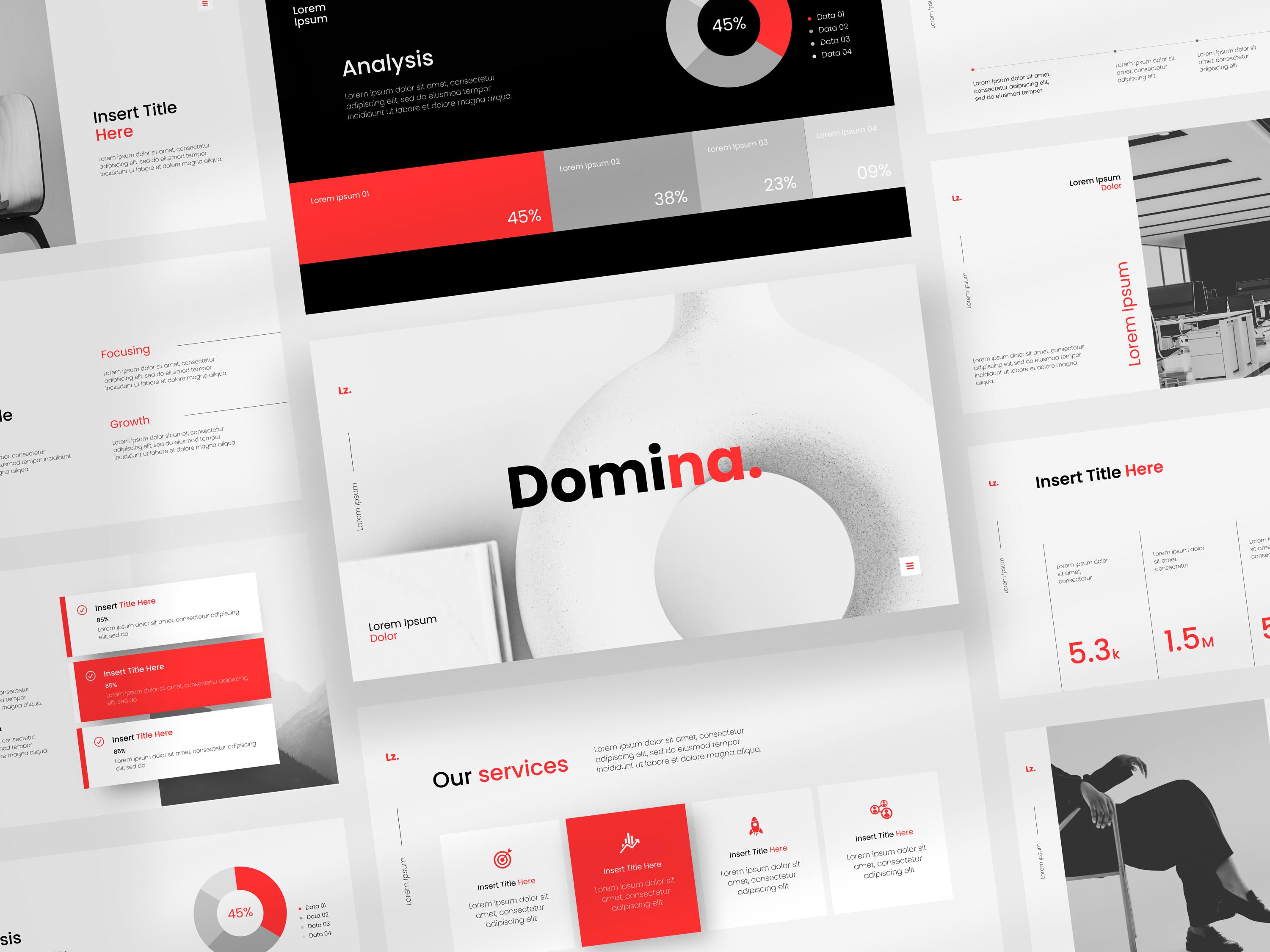 Modern Pitch Deck and Slide Presentation Template - Etsy