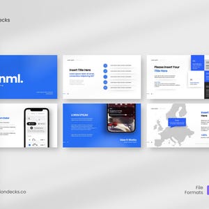 Modern & Minimal Pitch Deck and Slide Presentation Template for Canva ...