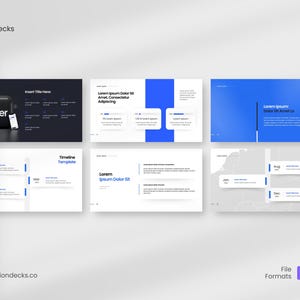Modern & Minimal Pitch Deck and Slide Presentation Template for Canva ...