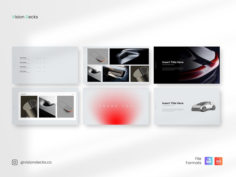 Modern Minimal Portfolio PPT Template for Canva and Powerpoint - Etsy