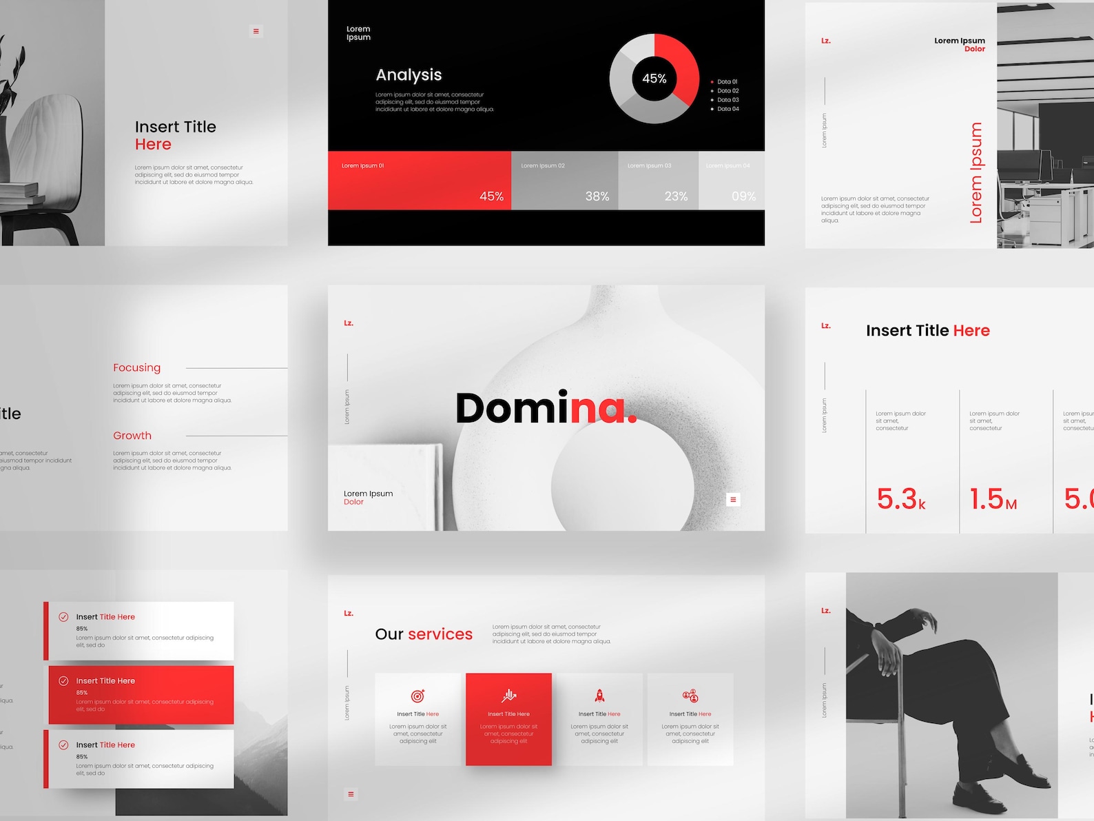 Modern Pitch Deck and Slide Presentation Template for Canva and ...