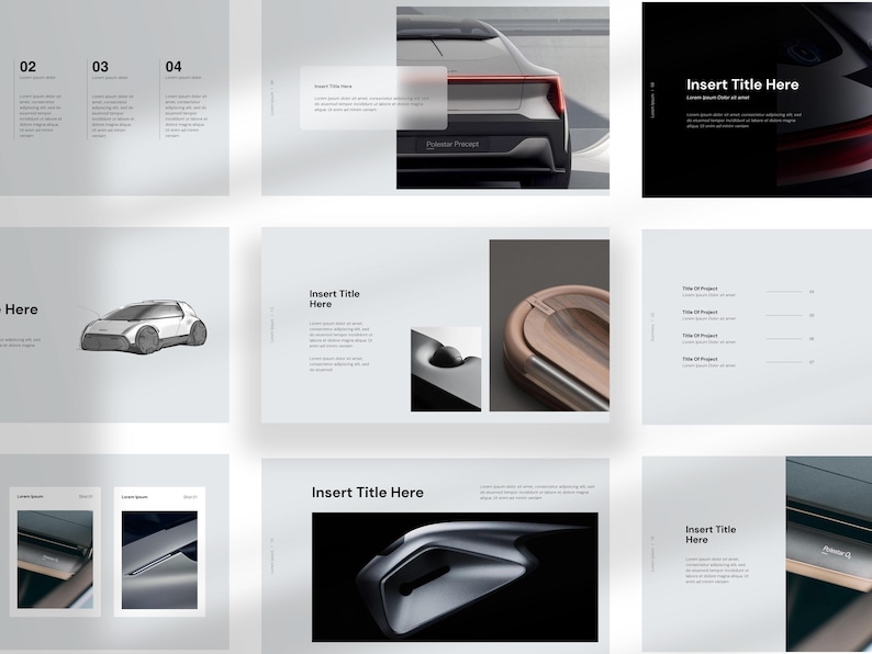 Modern Minimal Portfolio PPT Template for Canva and Powerpoint - Etsy