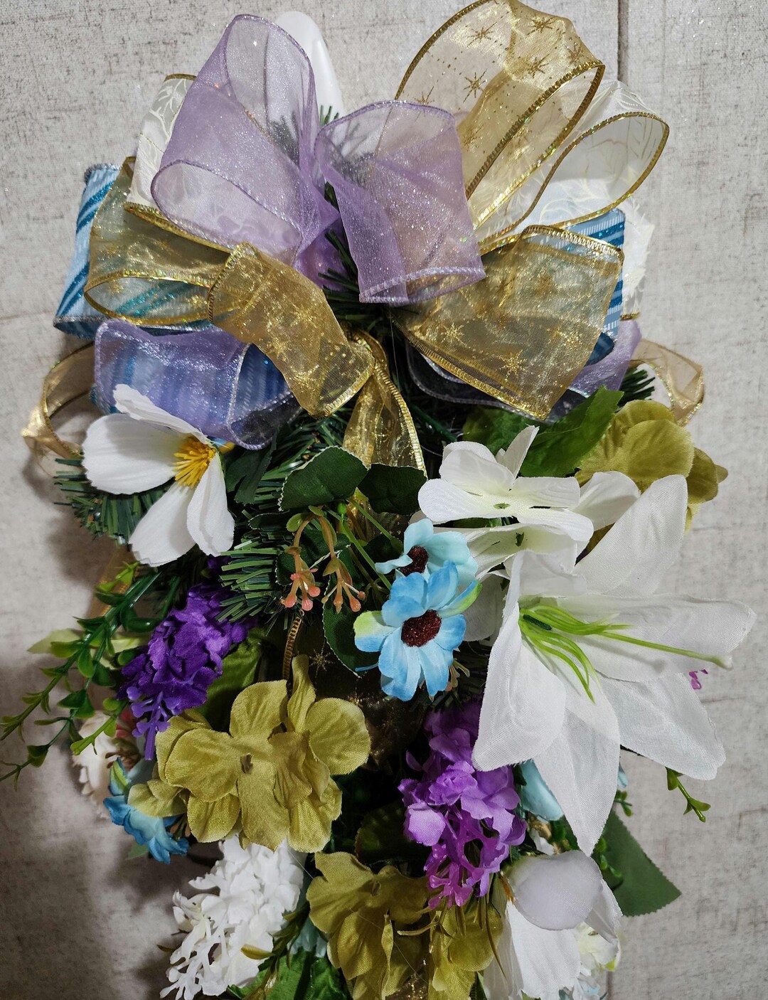 Beautiful Spring Swag With a Mix of Colors - Etsy