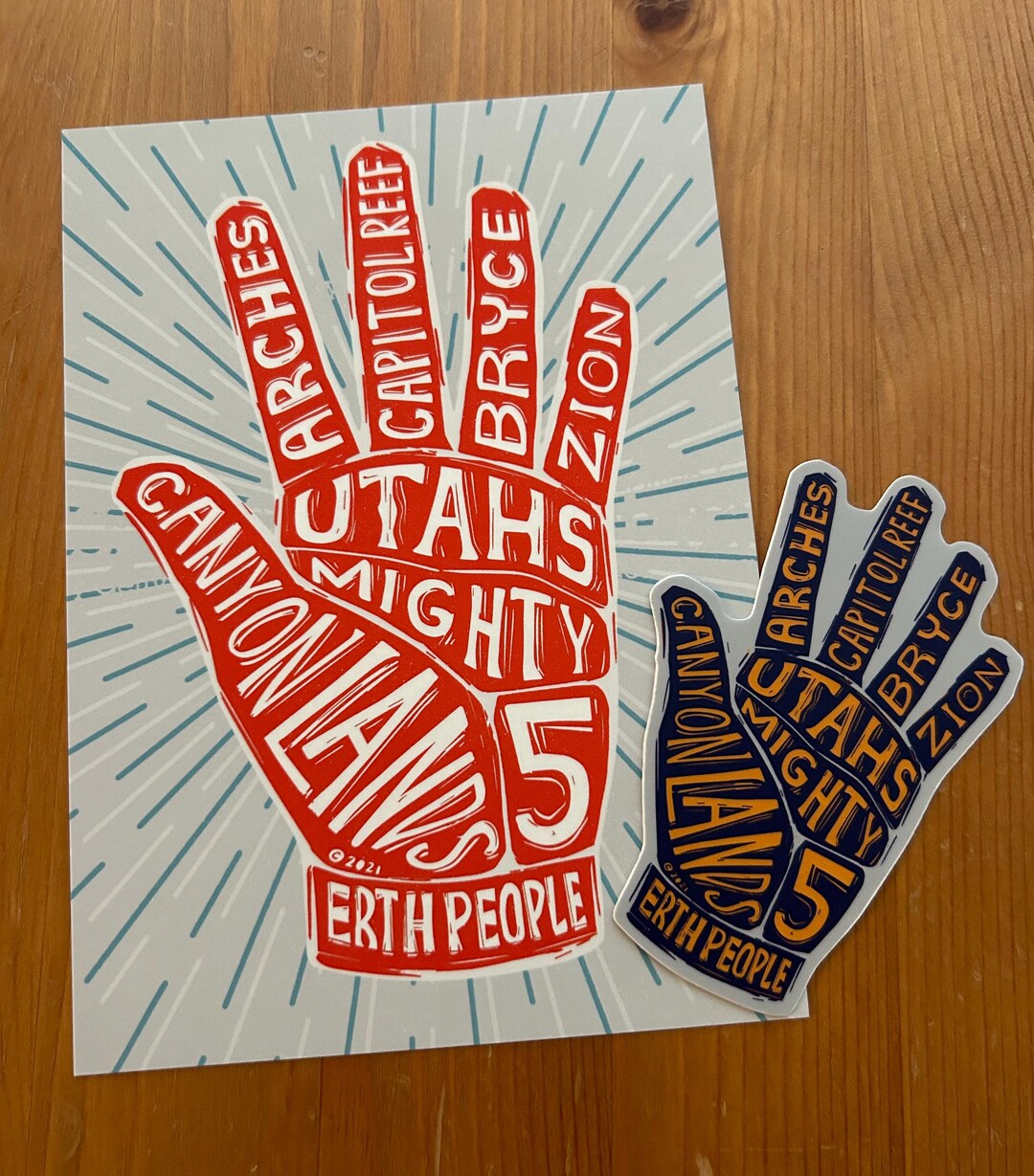 Utah's Mighty 5 High Five Collection - Etsy