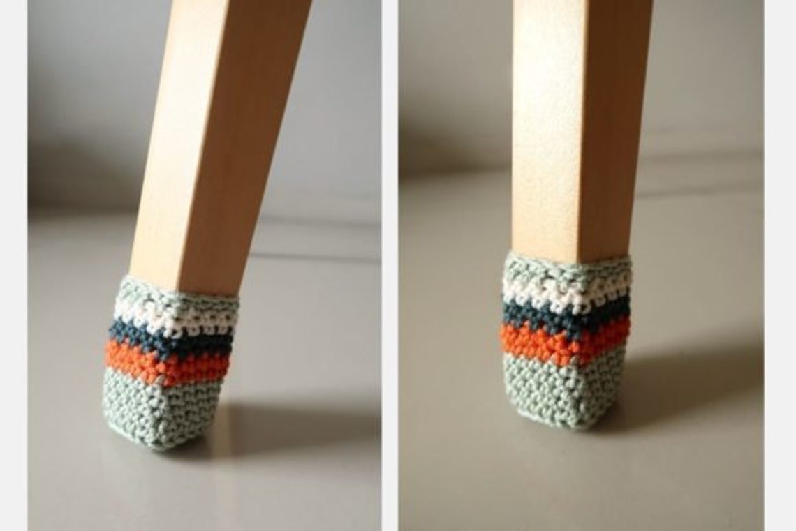 Crochet Chair Socks, Crochet Chair Sock Pattern, Pattern Chair Sock Set ...