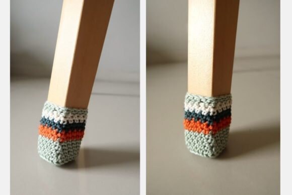 Crochet Chair Socks, Crochet Chair Sock Pattern, Pattern Chair Sock Set ...