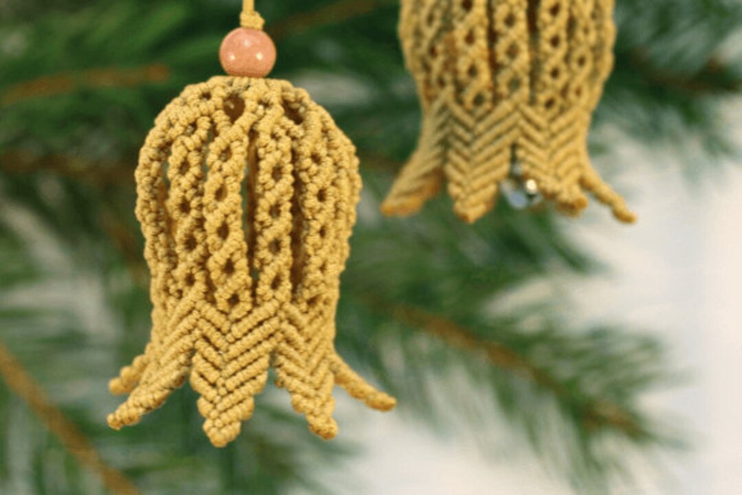 Handmade Macrame Bell, Pattern Macrame Bell, DIY Macrame Pattern ...