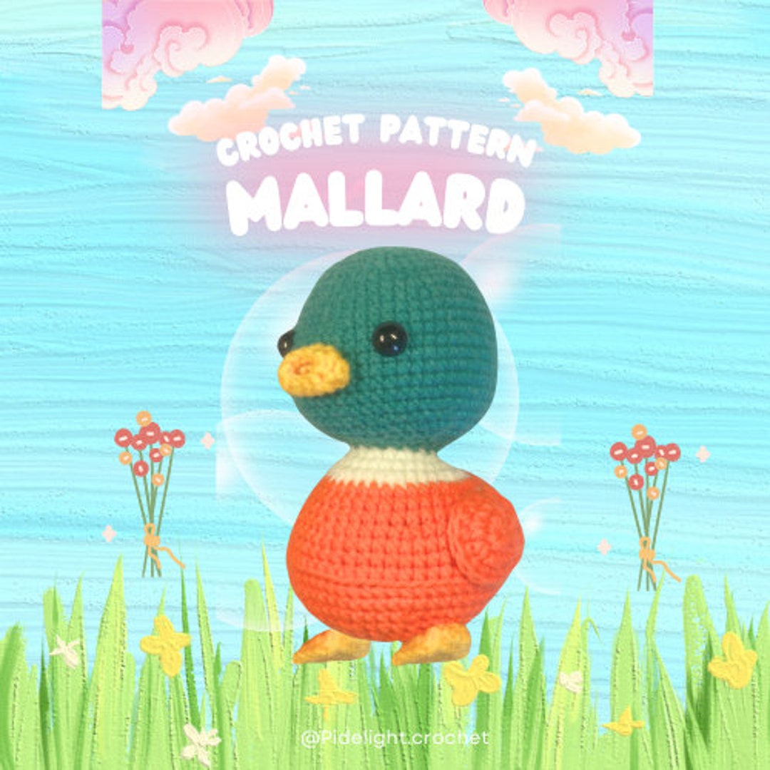 Crochet Pattern Mallard Stuffed, Keychain PDF File, Crochet Little ...