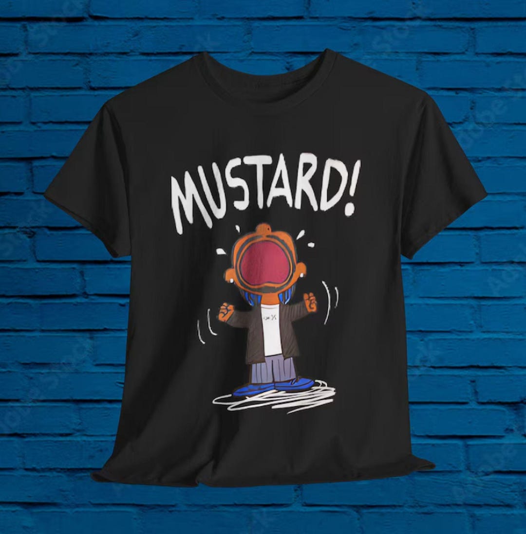Kendrick Lamar, OG Mustard Meme on Black Mustard Shirt, T-shirt ...