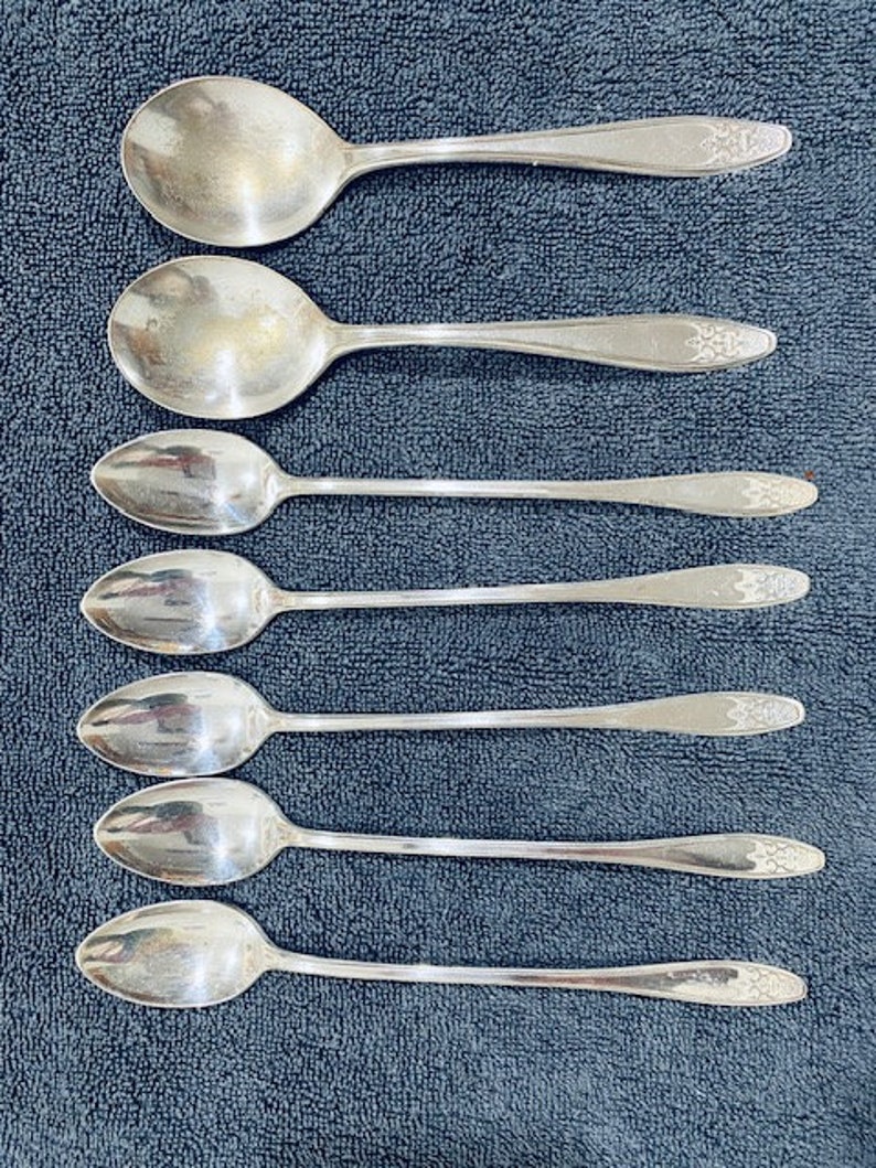 Princess Lady Doris Silver Plate Assorted Spoons 1929 (7 Pieces) - Etsy