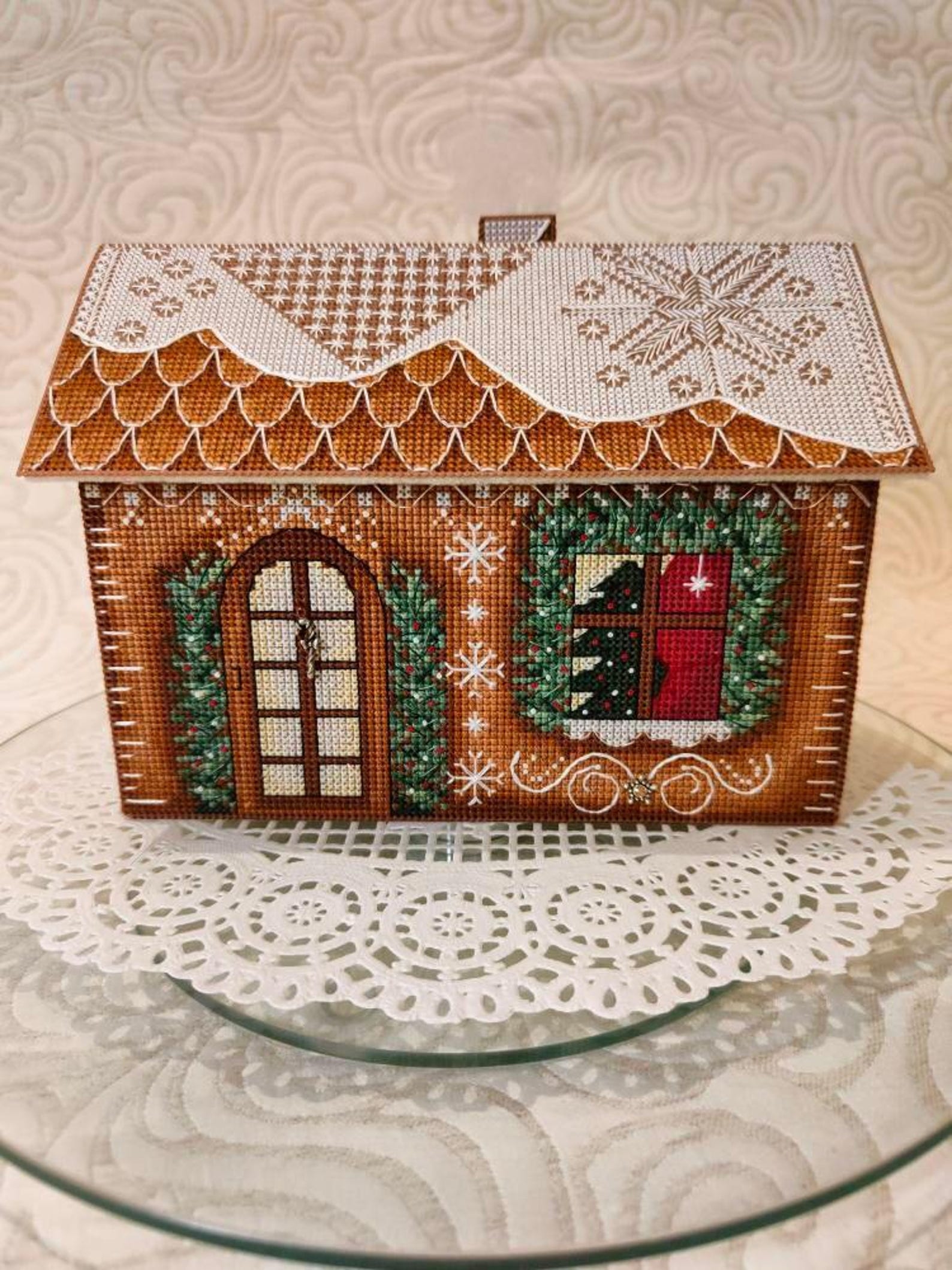 Gingerbread House 3D, Cross Stitch Pattern, Decorative Stitches ...