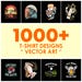 1000++ Bundle of Vector Art for DTG and DTF Design - Etsy