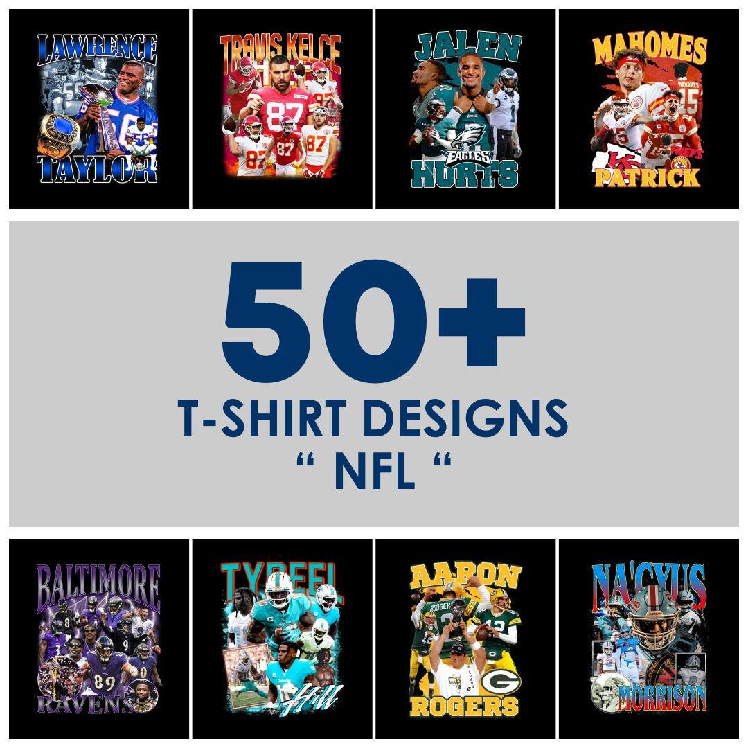 50++ Bundle of NFL Sport DTF Print - Etsy