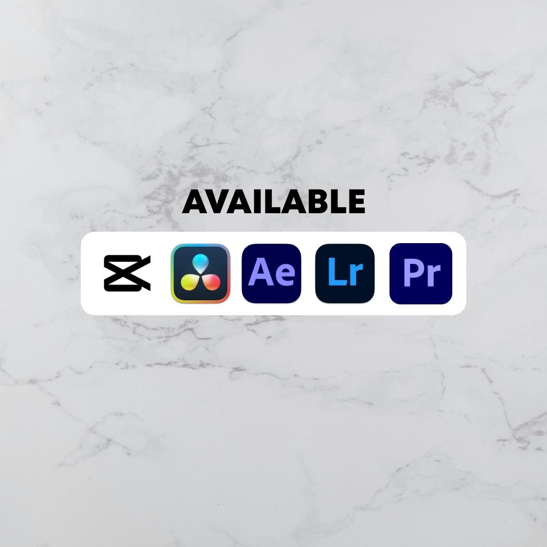 Video Editing Assets Bundle: Luts, Fonts, Motion Backgrounds - Etsy
