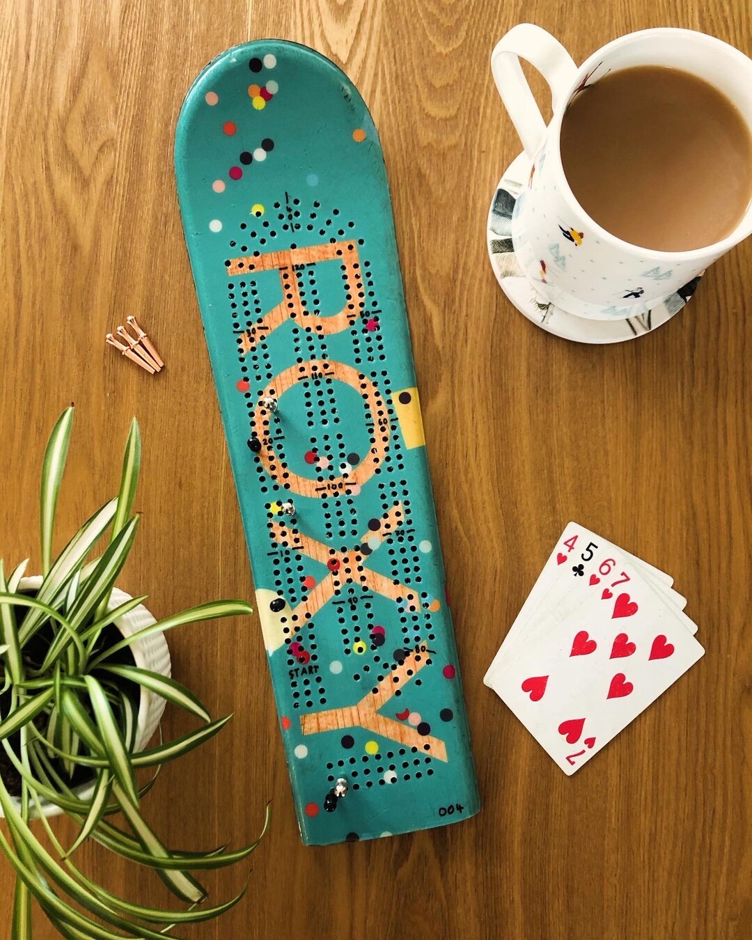 Handmade Roxy Ski Cribbage Board With Pegs - Etsy