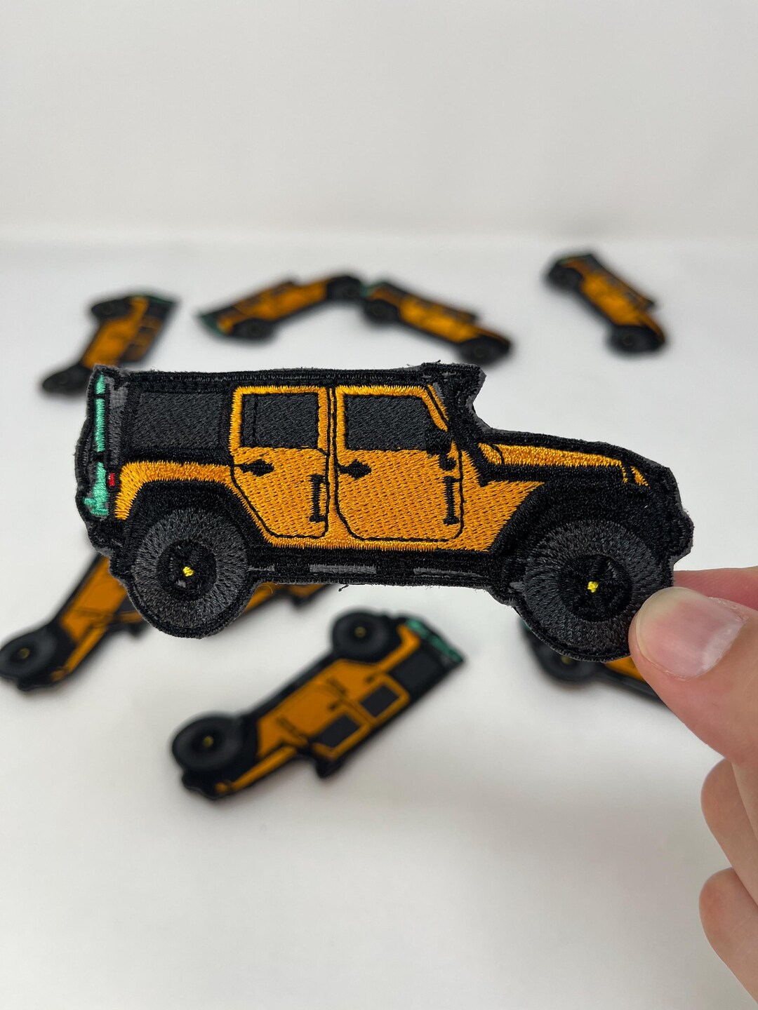 Custom Jeep Jk Unlimited Embroidered Patch, Dozer Yellow - Etsy