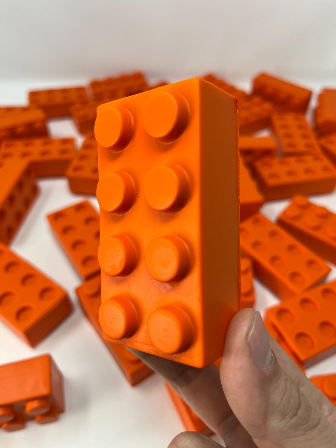Classic Brick Stress Ball, Squishy Toy, Office Desk, ORANGE, Brickengr ...
