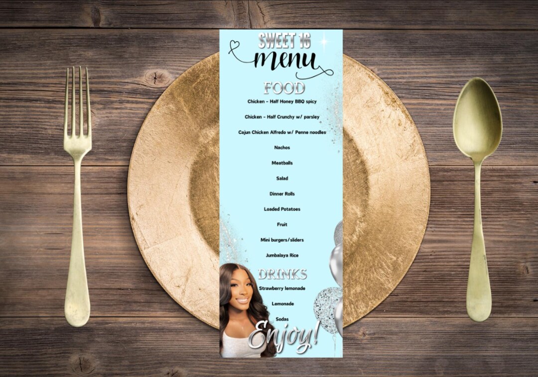 Menu Cards - Etsy