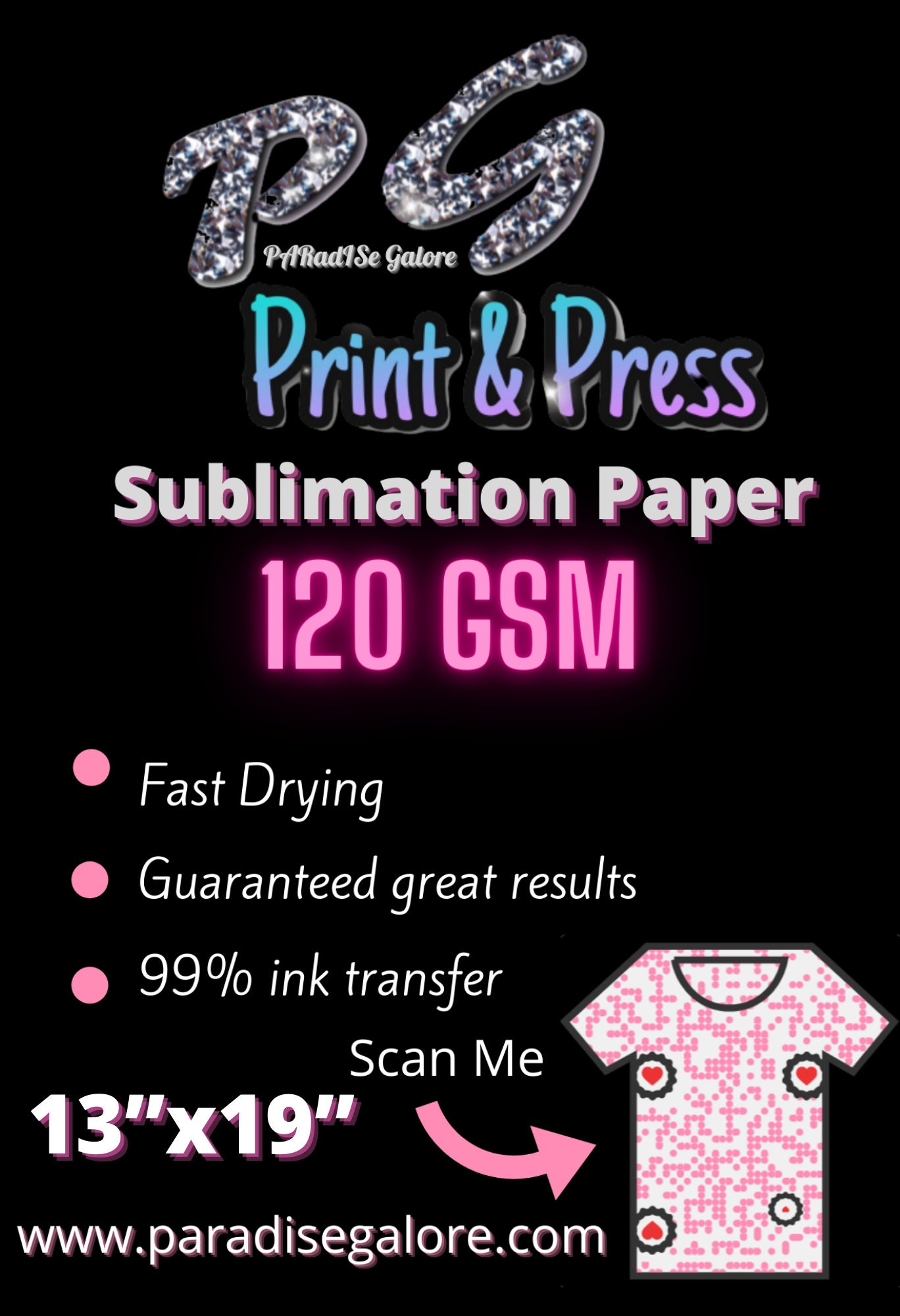 PG Print & Press Sublimation Paper - Etsy