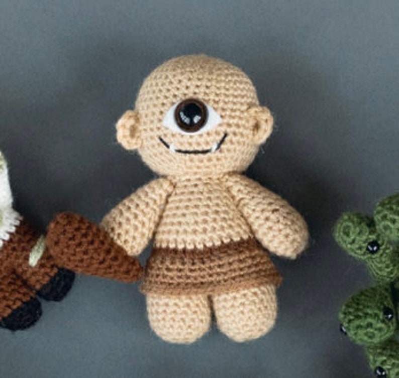 Cyclops Crochet Amigurumi Pattern ONLY PDF Instant Download Halloween ...