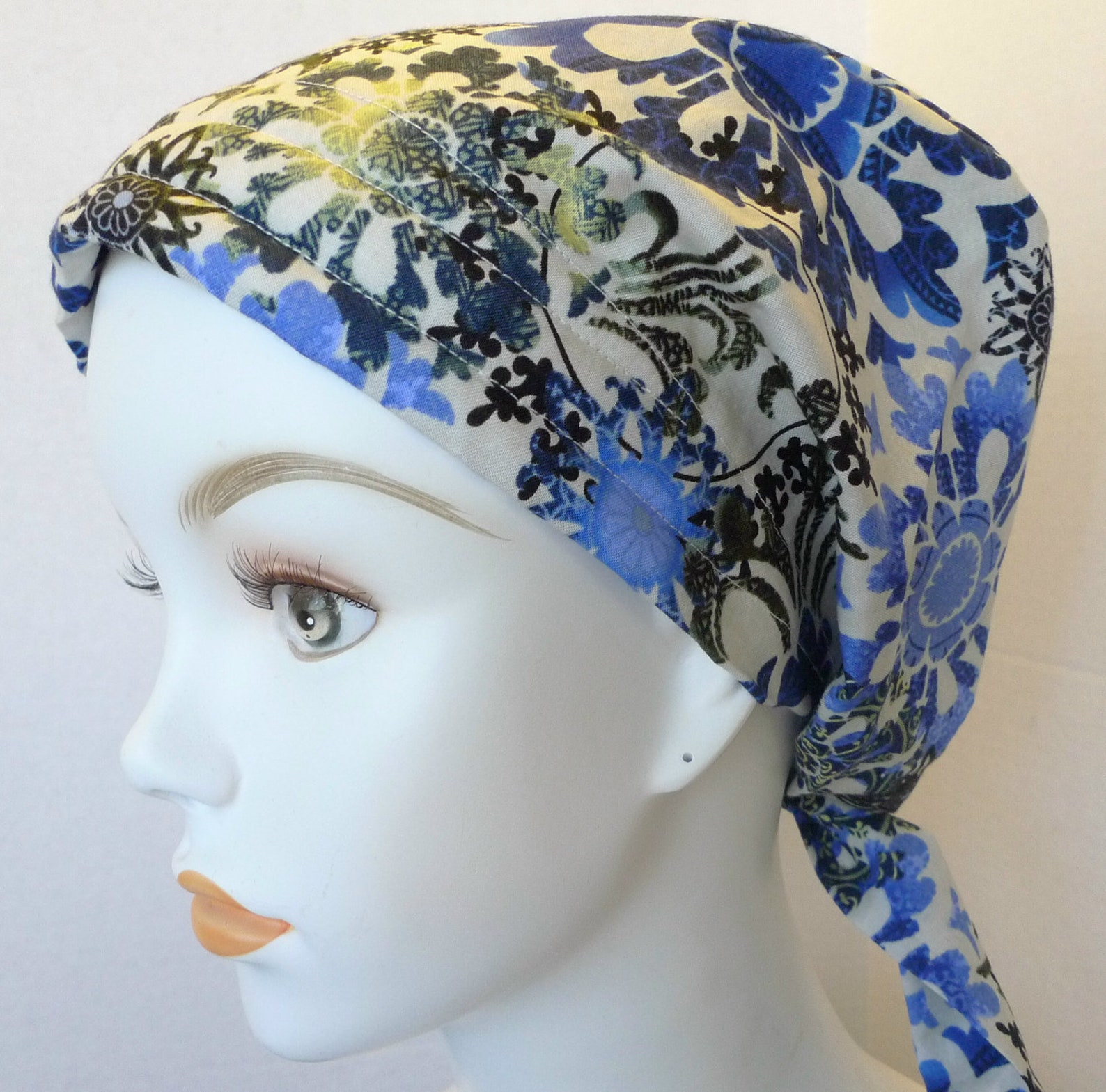 Contemporary Floral Cancer Hat Chemo Scarf Head Wrap Hair Loss - Etsy