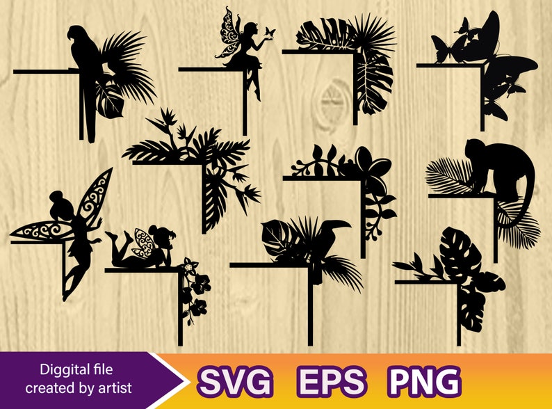 Door Corners Svg, Corner Svg, Laser Cut, Door Corner Eps, Corners ...
