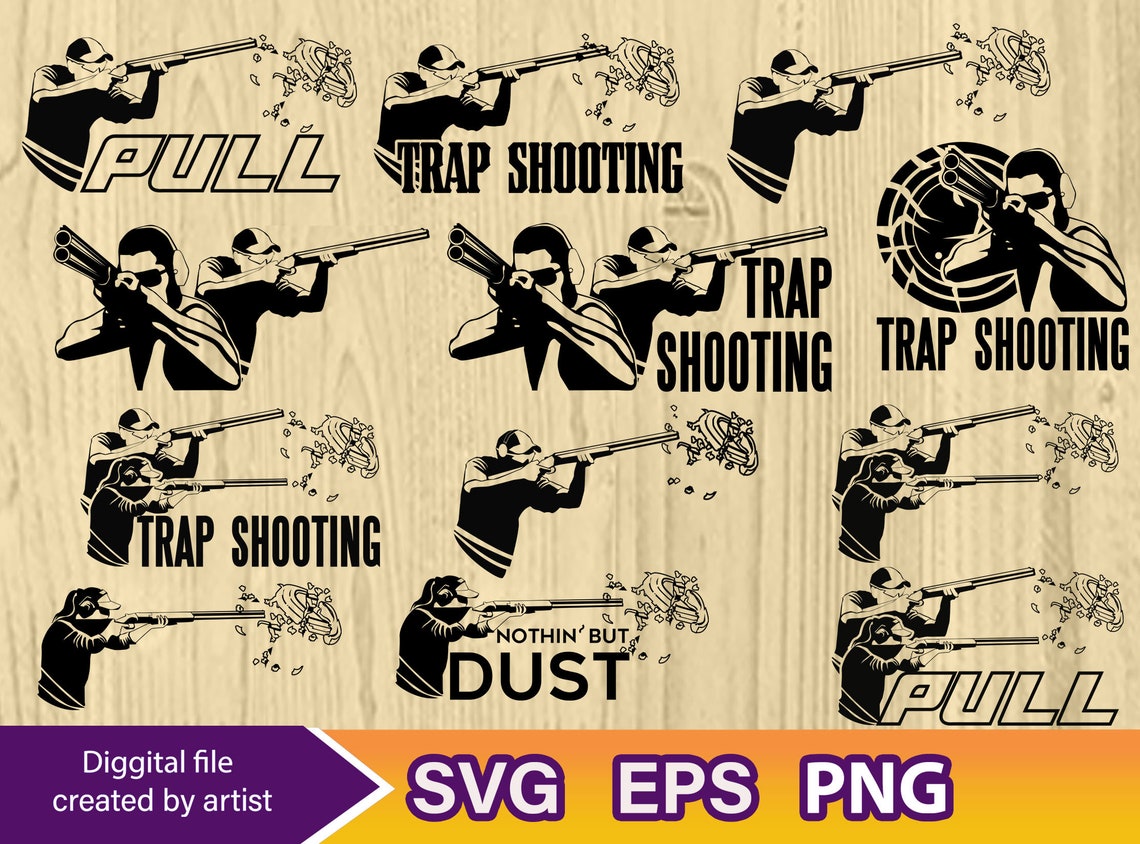 Trapshooting Bundle Svg, Clay Target Svg, Trapshooting Svg, Skeet ...