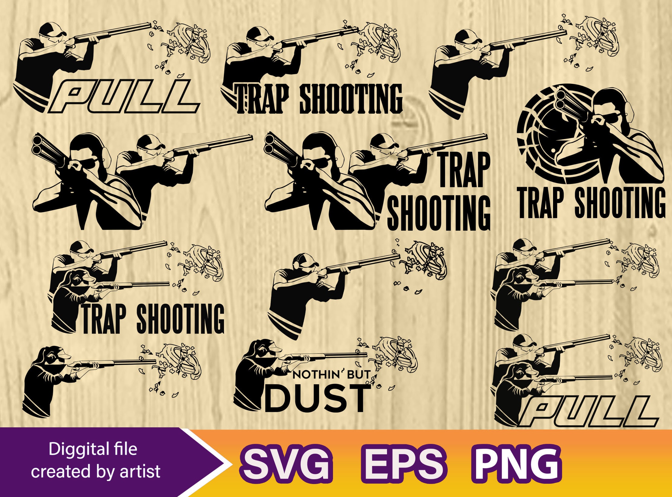 Trapshooting Bundle Svg, Clay Target Svg, Trapshooting Svg, Skeet ...