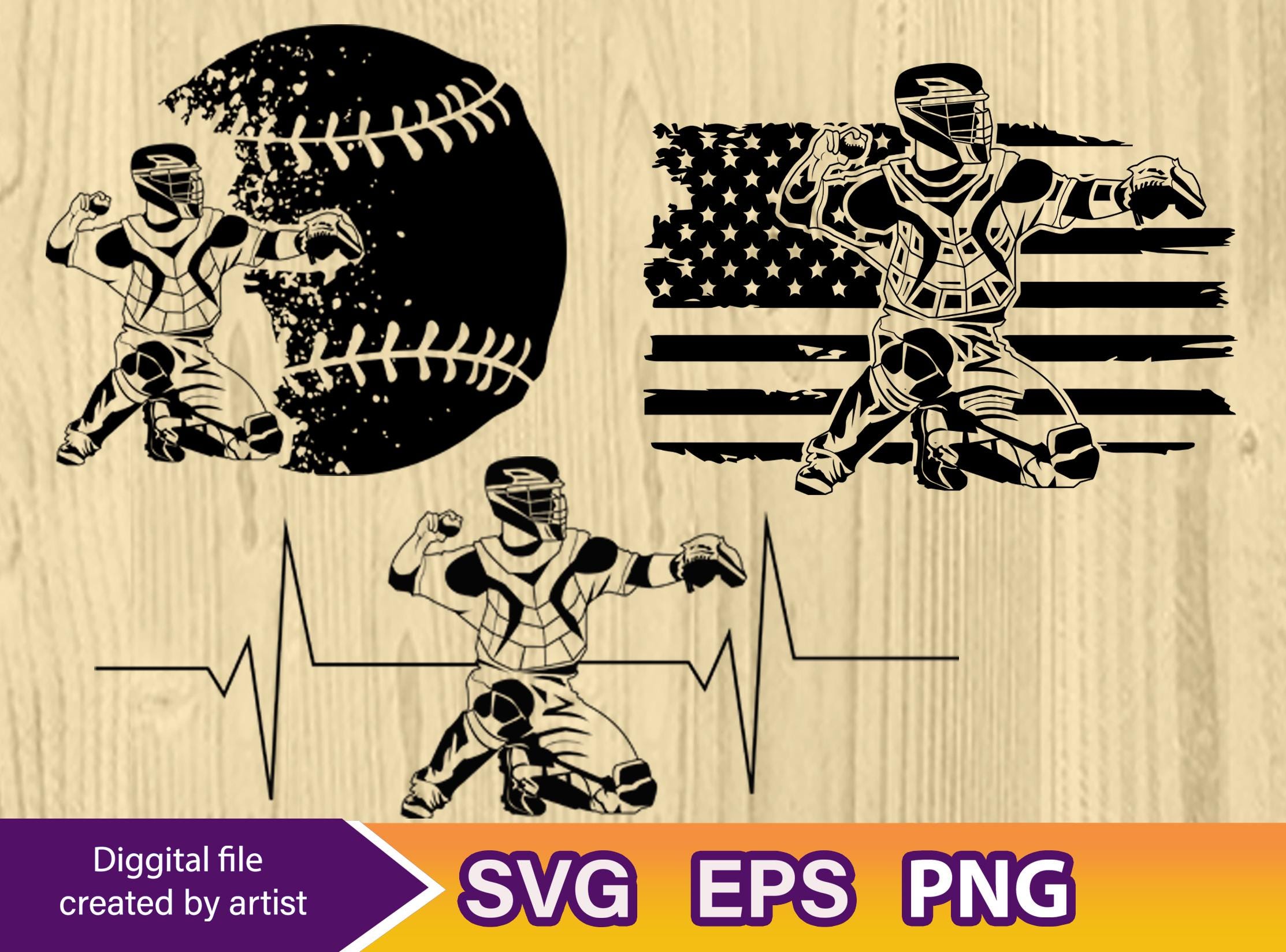 Baseball Players Png Svg Bundle, Baseball Scene Svg, Baseball Player ...