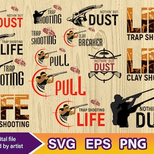 Trapshooting Bundle Svg, Clay Target Svg, Trapshooting Svg, Skeet ...