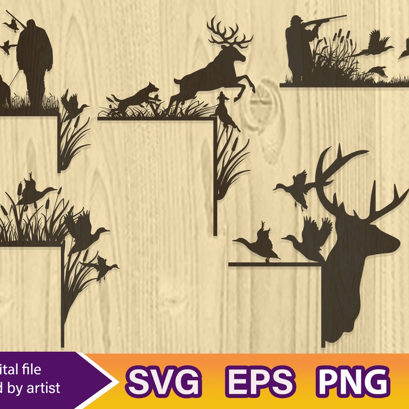 Hunting Scene Svg - Etsy