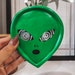 Hand Sculpted Alien Trinket Tray Glows in Black Light - Etsy