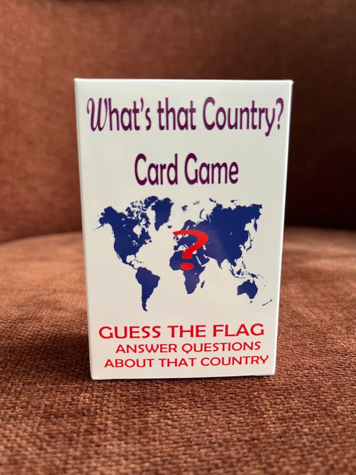 What's That Country? CARD GAME - Country Flag and Fact Guessing. 100 ...