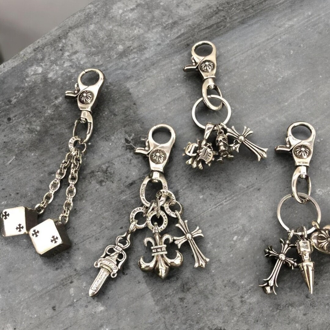 Chrome Hearts Style Keychains, Dice Charm, CH Belt Chain, CH Style ...