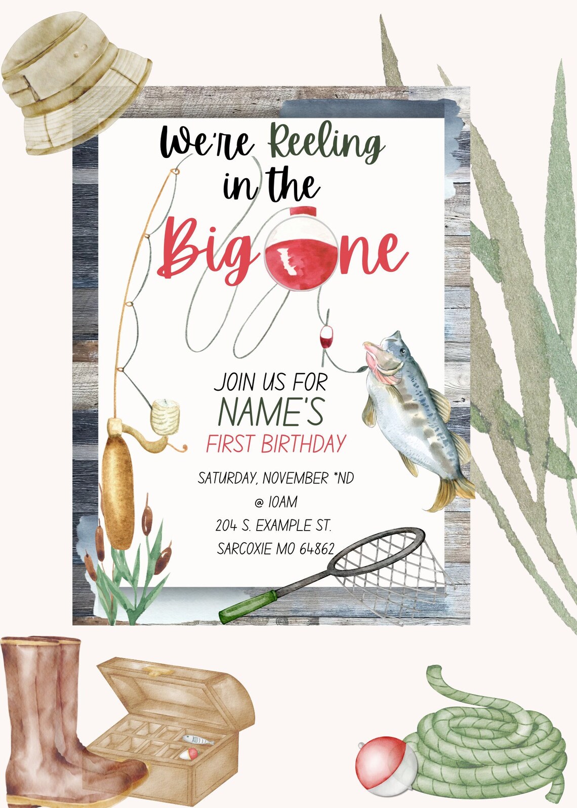 Editable, Digital Birthday Invitation - Etsy