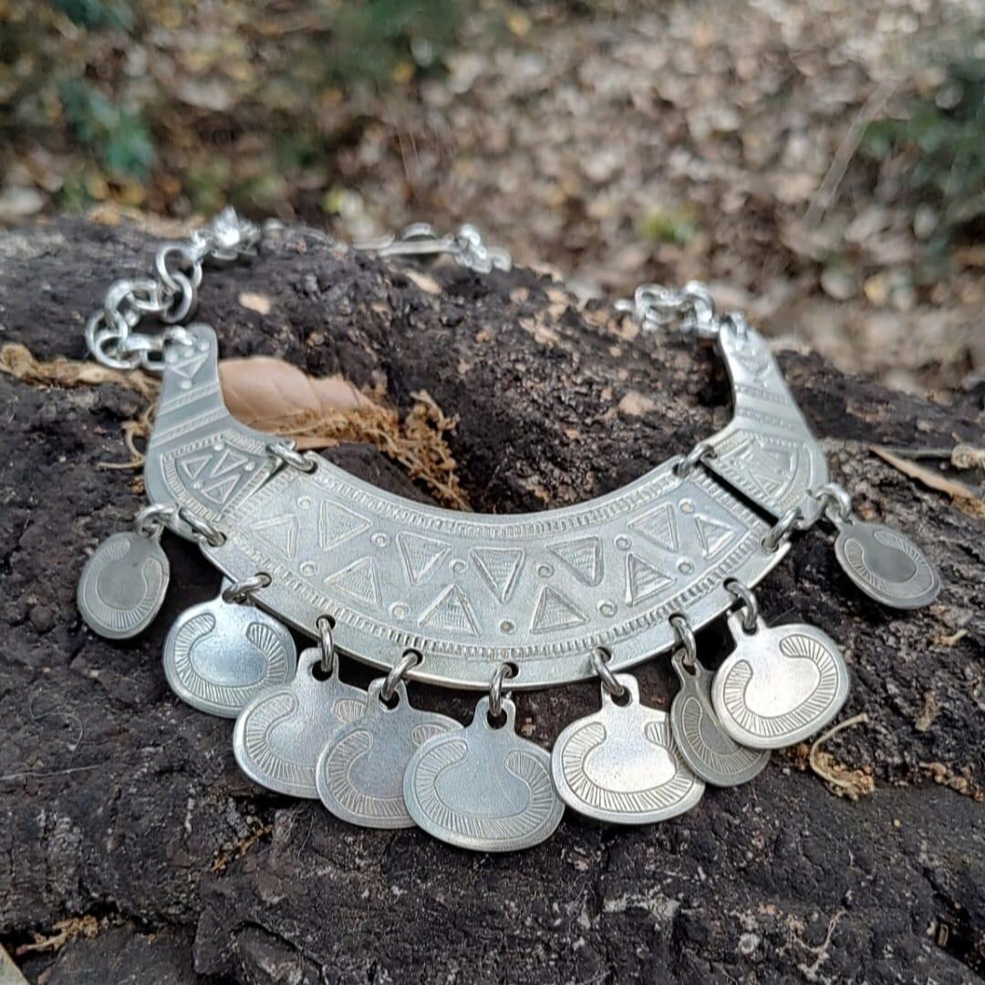 Huella Andina Necklace by Cuenca Mestiza, Made in Argentina, Silver ...