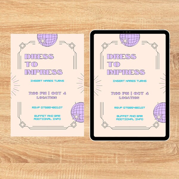 Dress to Impress Birthday - Etsy